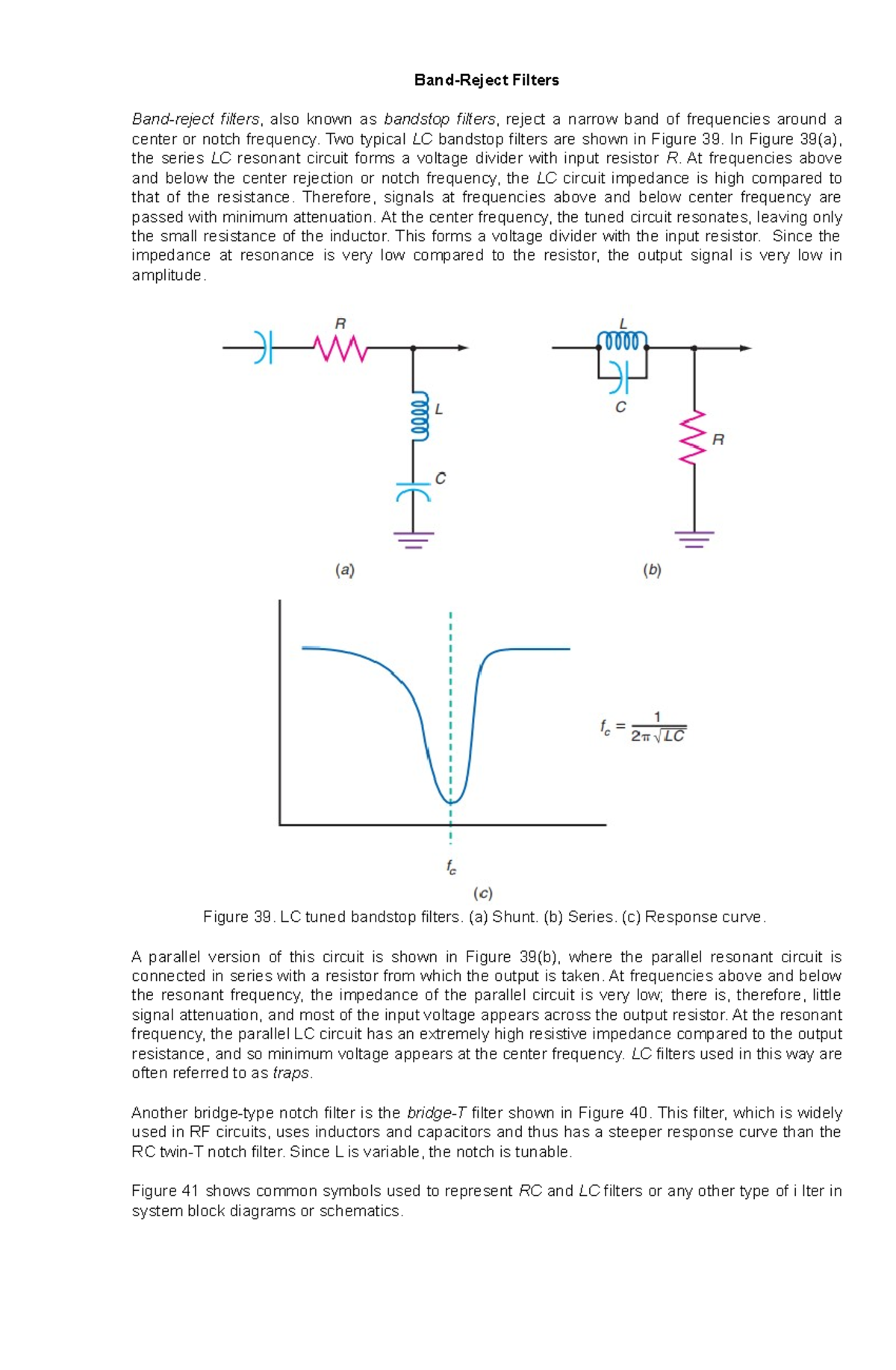 Band-Reject Filters - Band-Reject Filters Band-reject filters, also ...