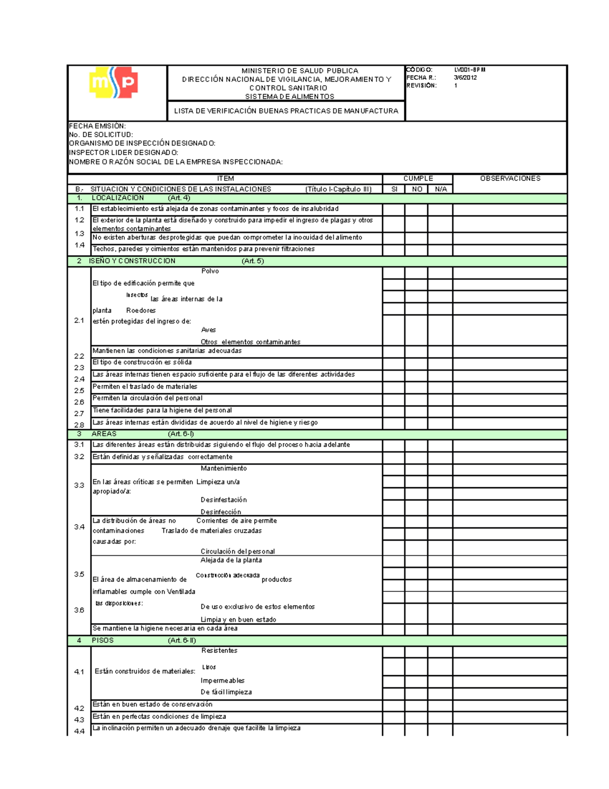 Check-list-bpm-ministerio-de-salud compress - MINISTERIO DE SALUD ...