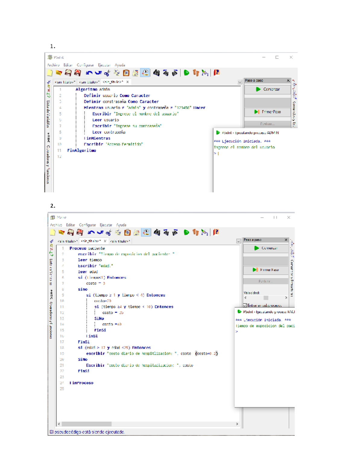 Algoritmo pc2 - PC2 - Principios de algoritmos - 1. 2. 3. - Studocu