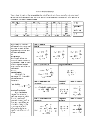 Statistical Method Paired T-test - Paired-Samples T-test Nine specimens ...