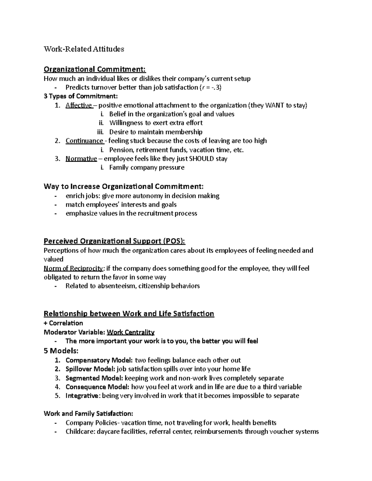 Work Attitudes - Prof. Yorges Online - Work-Related Attitudes ...