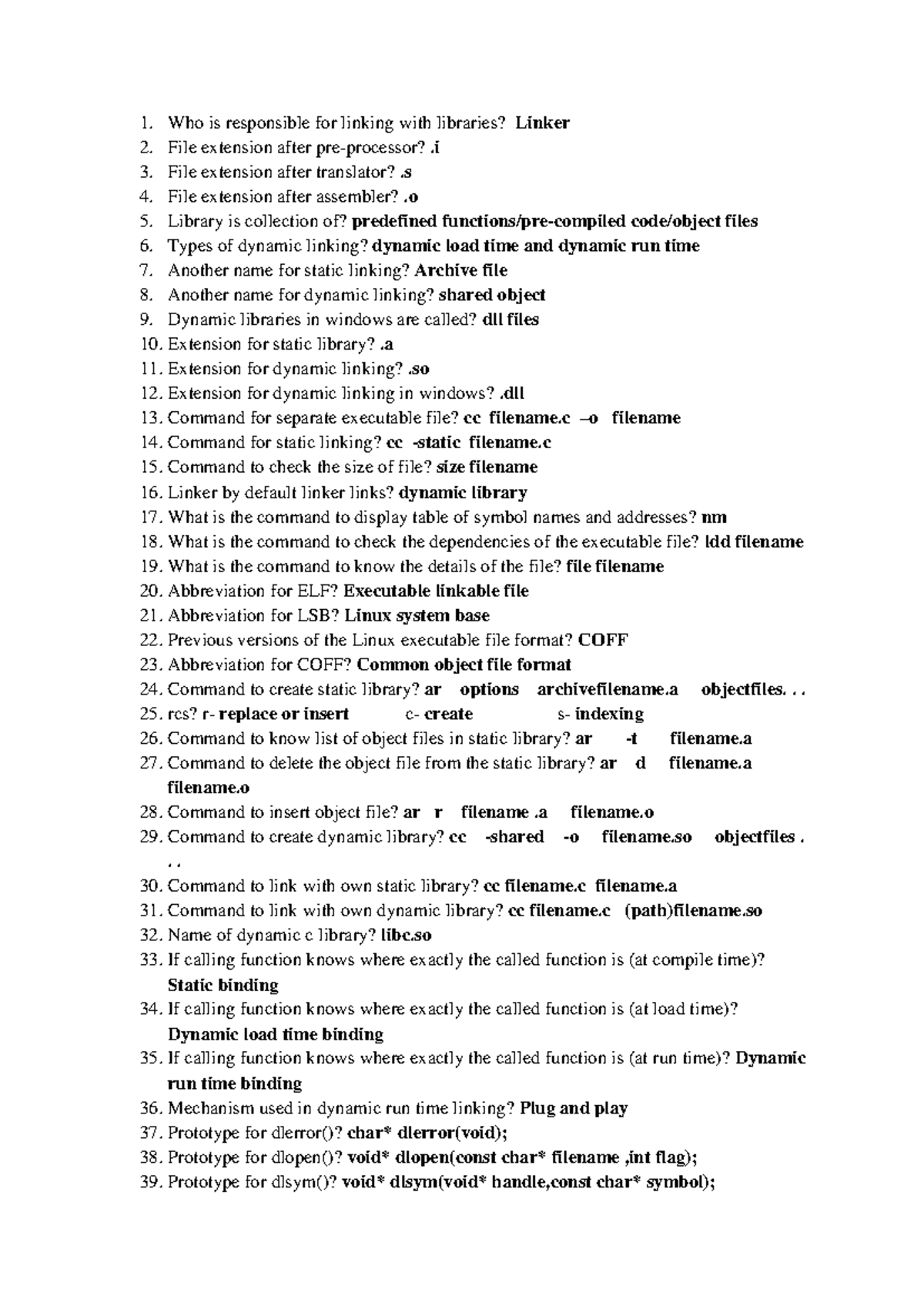 Linux Commands📒 - Who is responsible for linking with libraries? Linker ...