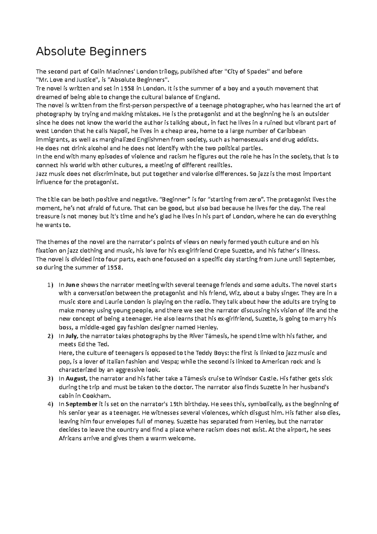 Absolute Beginners - Absolute Beginners The second part of Colin ...