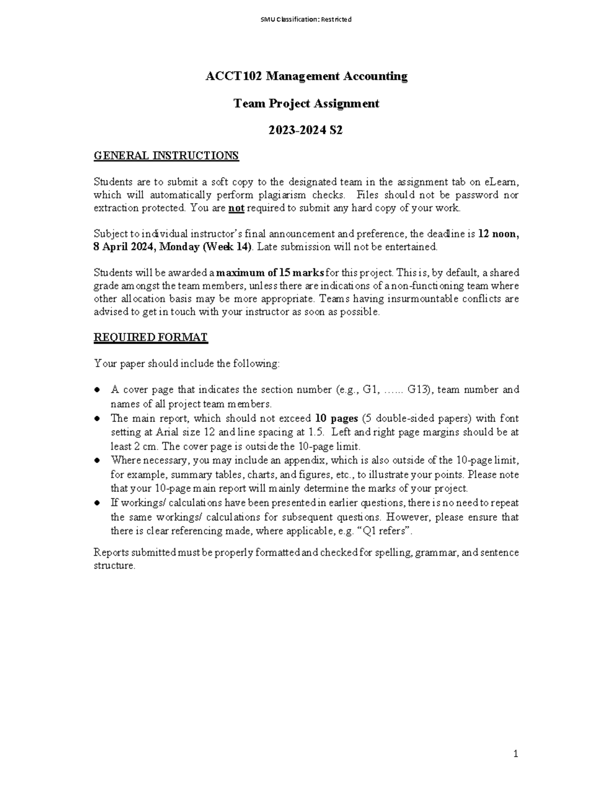 ACCT102 MA (AY2023-24 T2) - Project Assignment Confirmed - ACCT102 ...