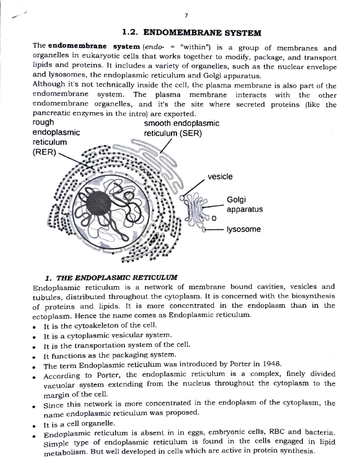 Adobe Scan 19-Nov-2023 - The endomembrane system (endo- "within") is a ...