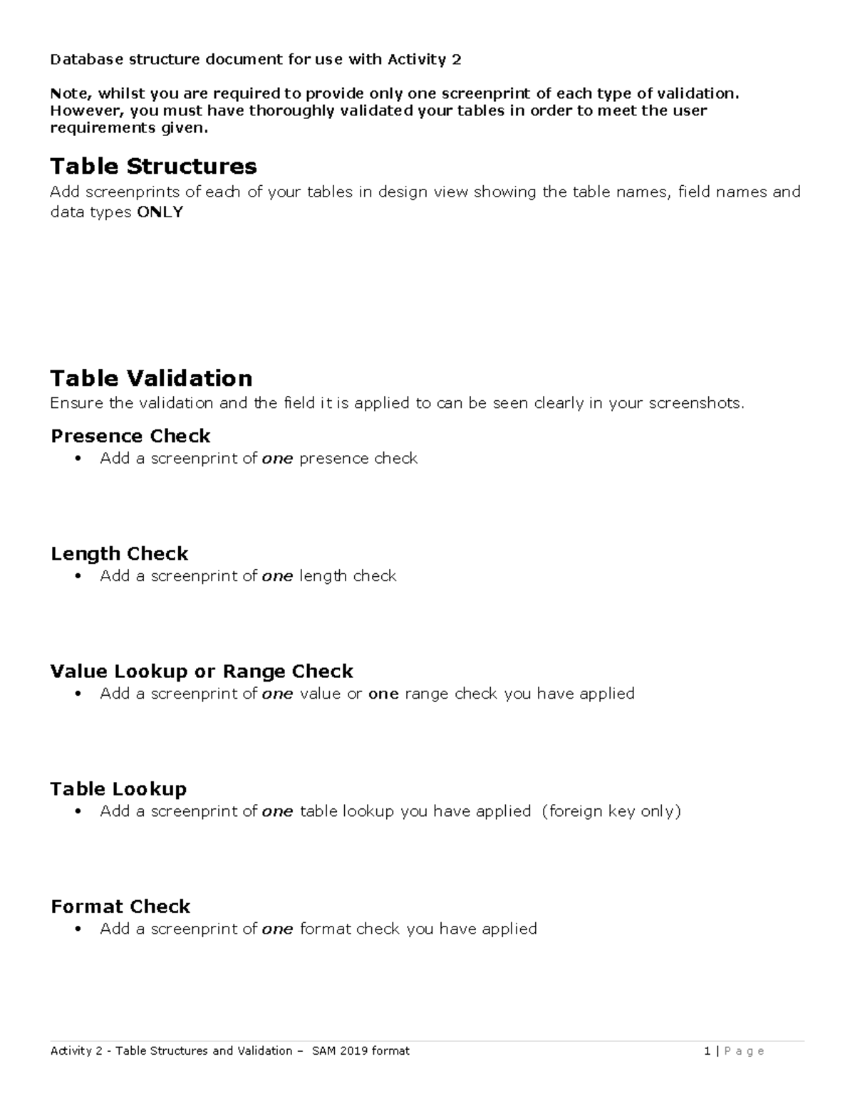 Activity 2 - das - Database structure document for use with Activity 2 ...