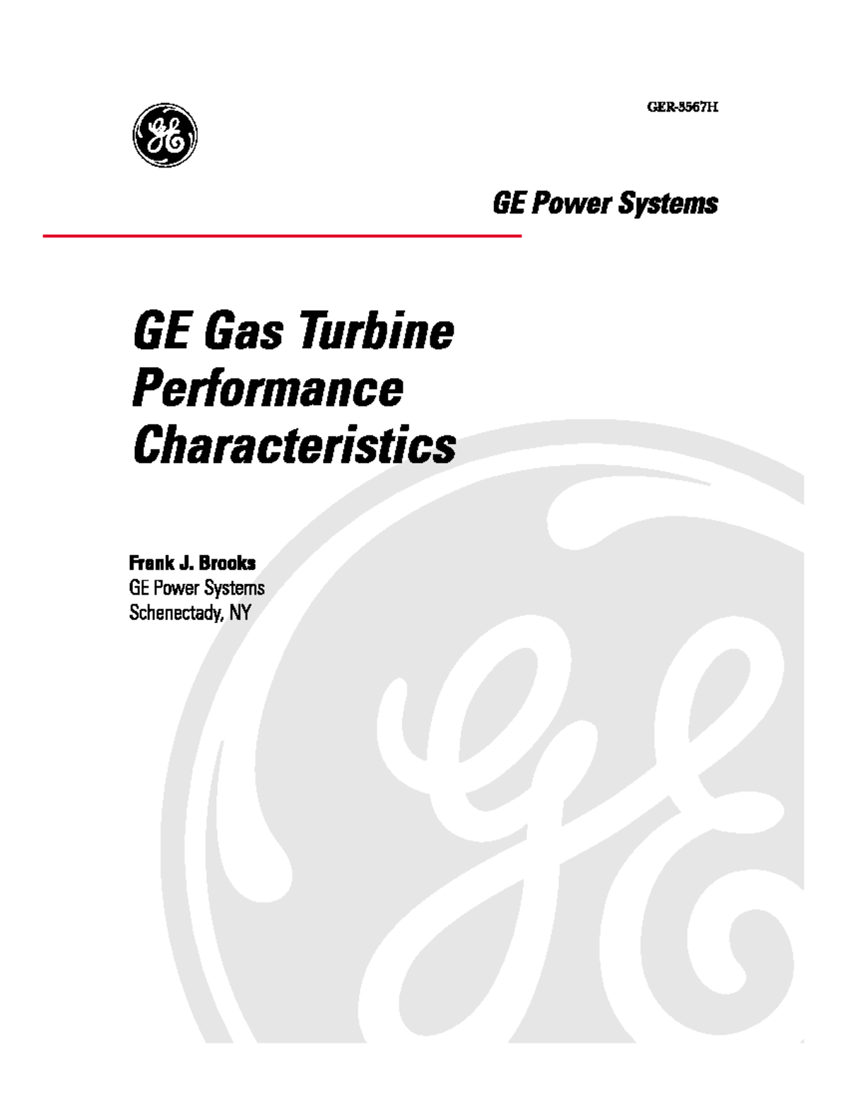 GE Gas Turbine Performance Characteristics - Applied Thermodynamics ...