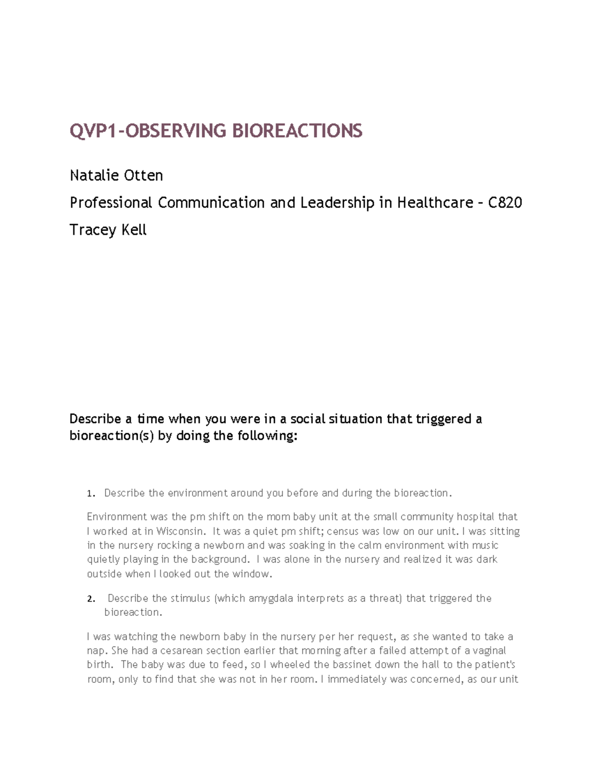 111220 biorea - pass no revisions - QVP1-OBSERVING BIOREACTIONS Natalie ...