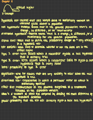 PSY 3234 Chp 6 Notes - CHAPTER 6: PROBABILITY INTRODUCTION TO ...