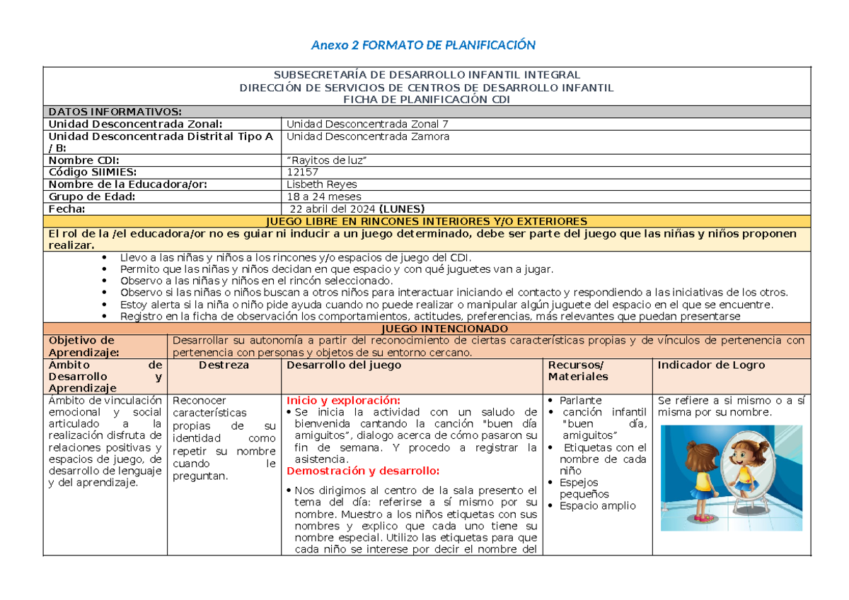4. Planificacion Semanal 22-04 AL 26-04-2024 SALA 1 - SUBSECRETARÍA DE ...