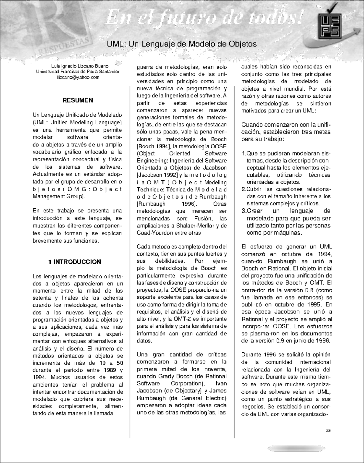 Dialnet-UML-5555261 - Hola, espero te pueda servir el material que te ...