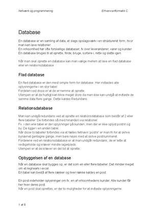 Ugeopgave Netværk og programmering - Ugeopgave: Netværk og ...