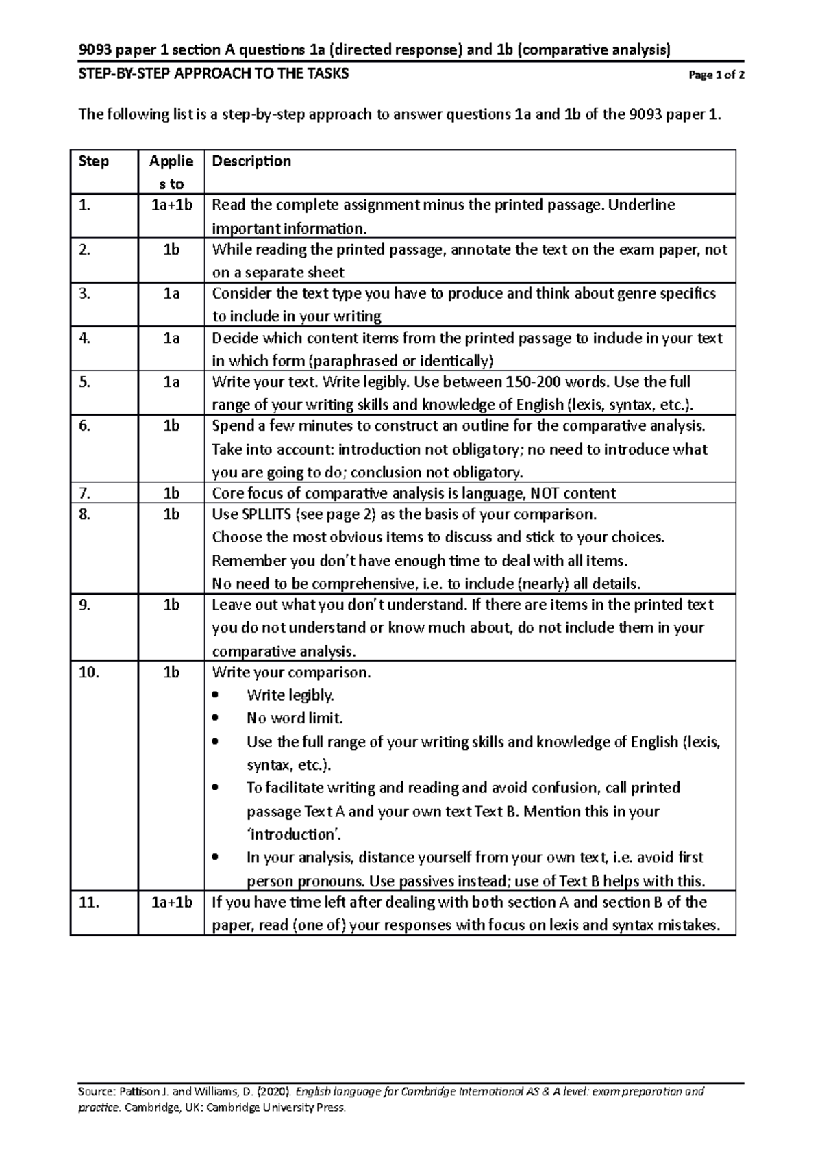 9093 paper 1 99 - richtlijnen en vb voor engels verslag - 9093 paper 1 ...