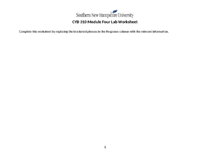 CYB 300 4-3 Lab Worksheet Joshua Minnick - CYB 300 Module Four Lab ...