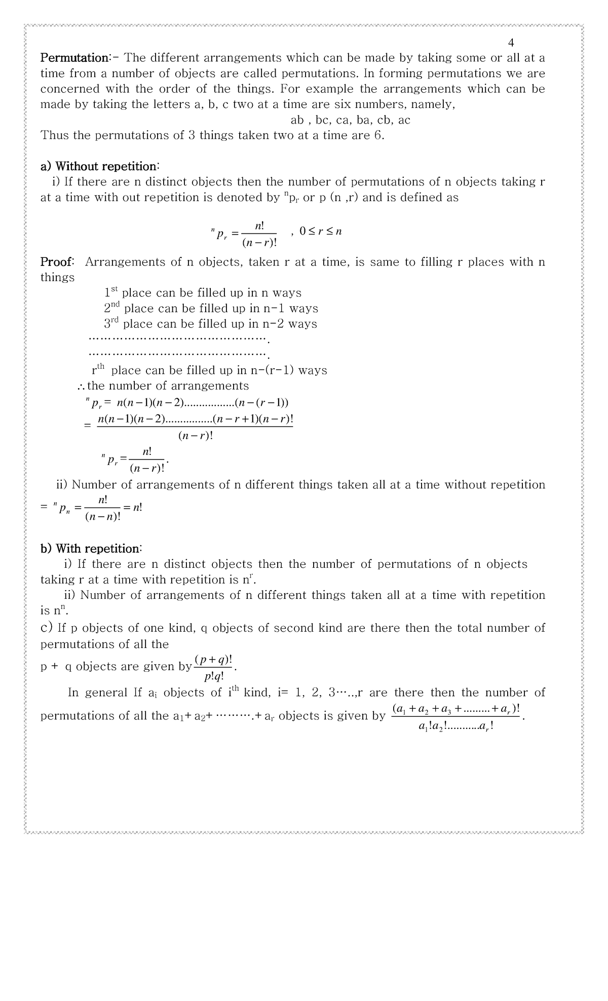 Restricted permutations - 4 ...
