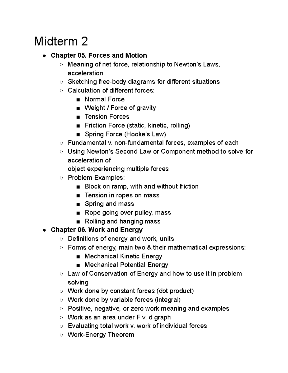 Midterm 2 study guide - Deprecated API usage: The SVG back-end is no longer maintained and may ...