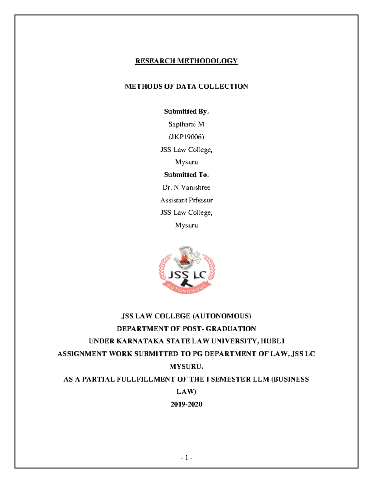 Research Methodology Methods OF DATA COL - RESEARCH METHODOLOGY METHODS ...