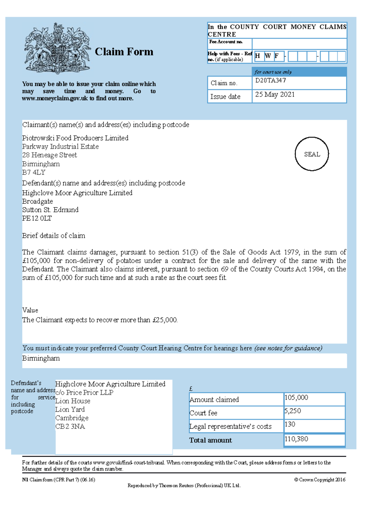 Claim form - .dddddddddddddddd - Claim Form You may be able to issue ...