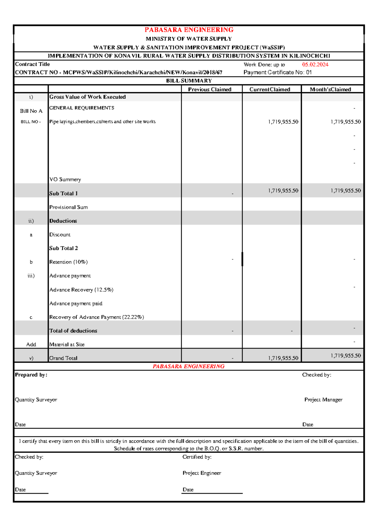 DOC-20240419-WA0005 - no infomation - Work Done: up to 05. Previous ...