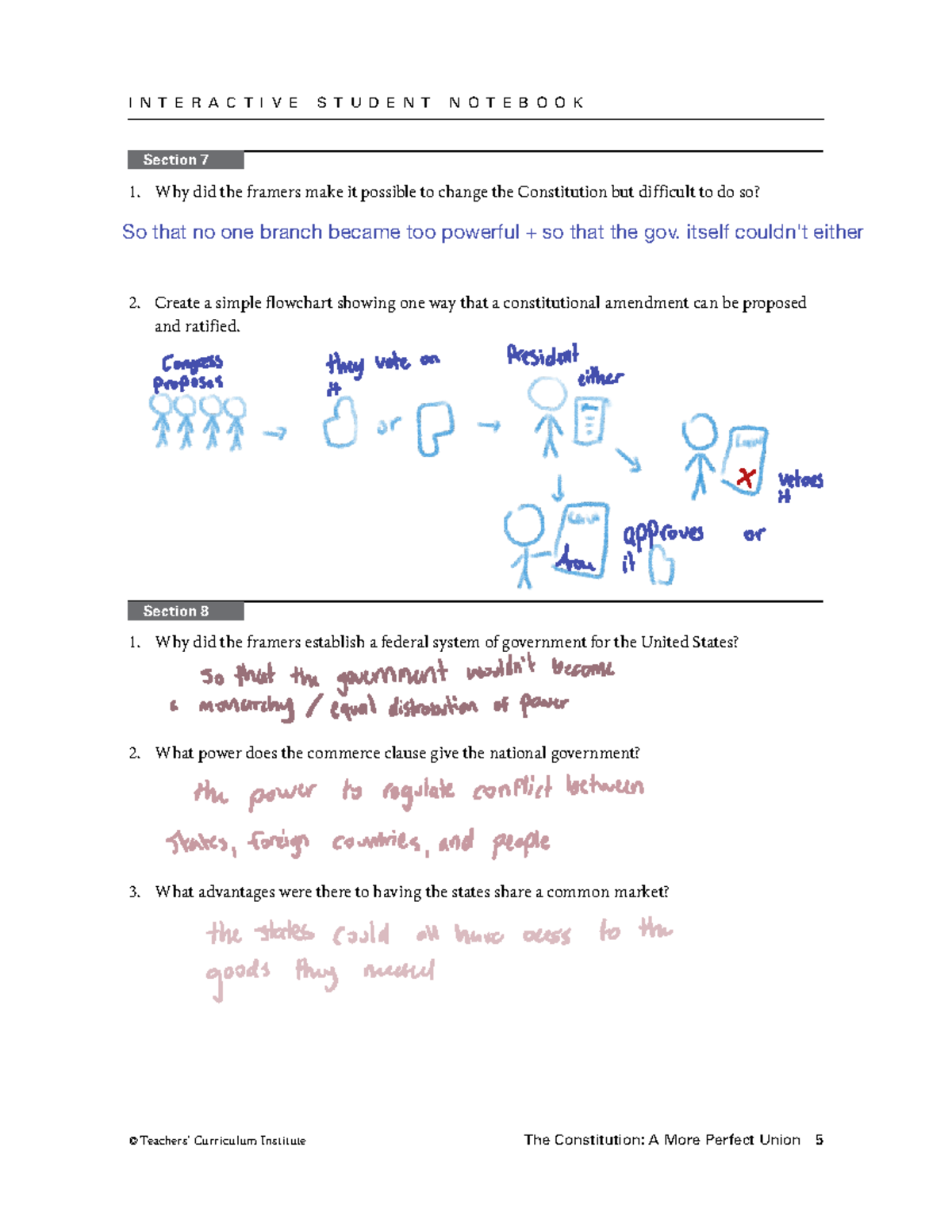 Constitution 4 - Amendments - I N T E R A C T I V E S T U D E N T N O T ...