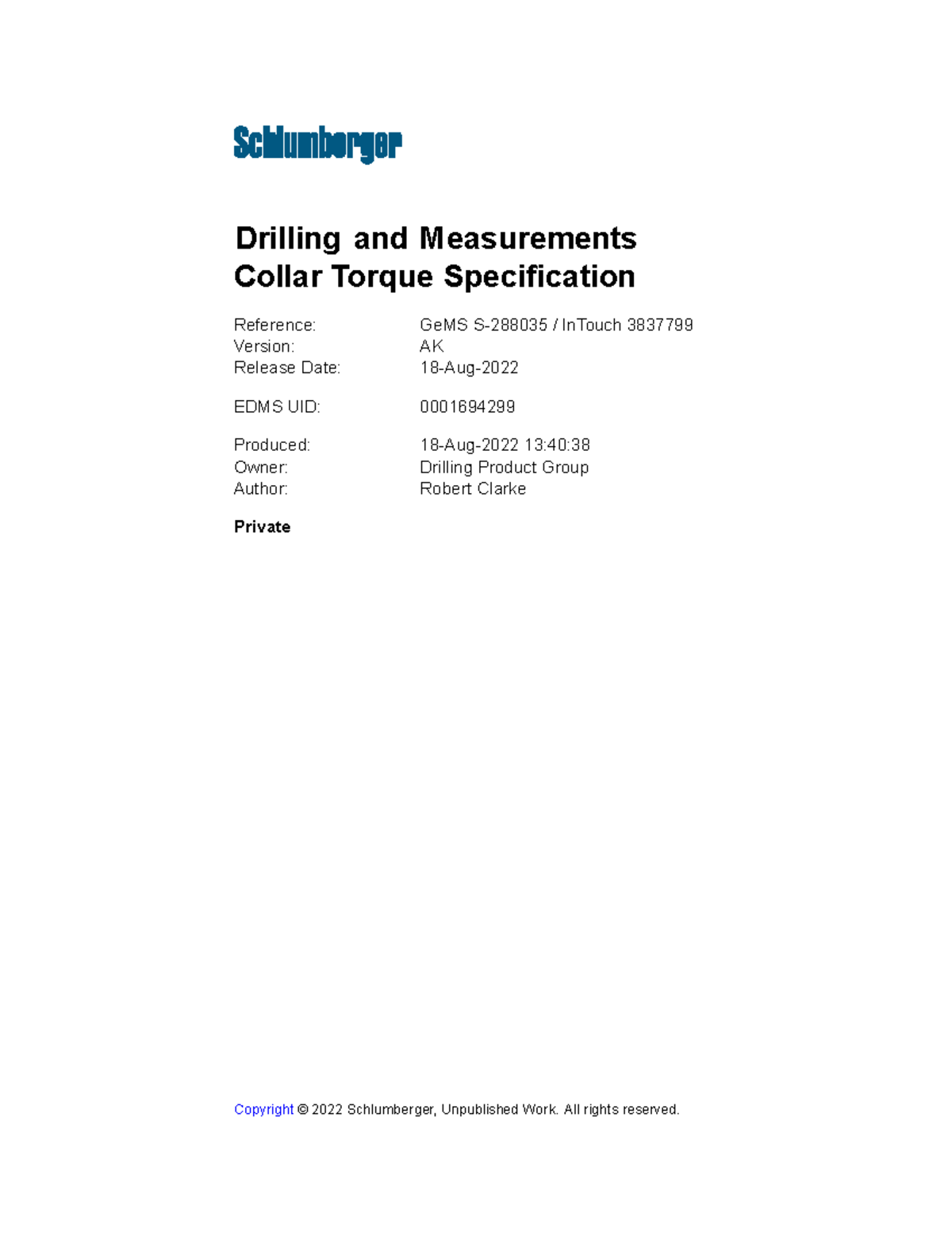 Cálculo de Torque - Show - Drilling and Measurements Collar Torque ...