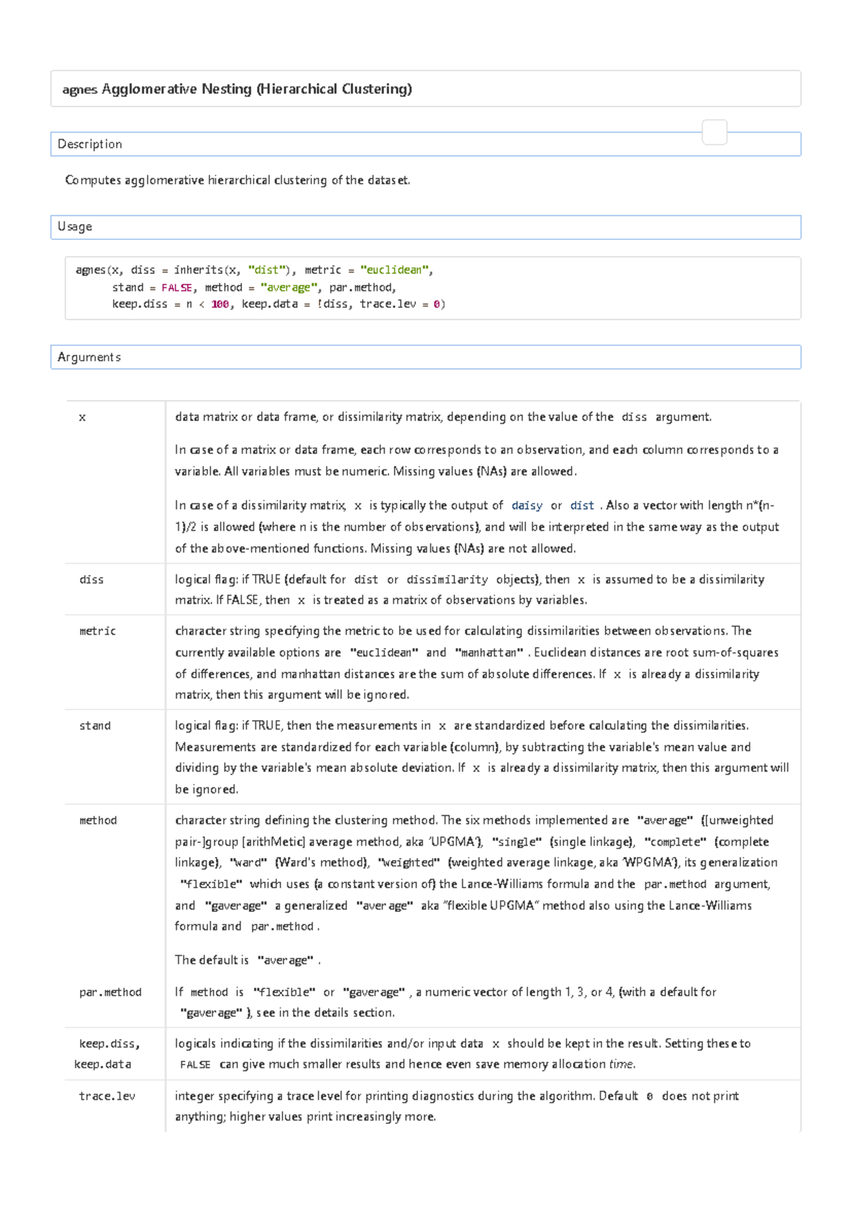 Agglomerative Nesting (Hierarchical Clustering) - agnes Agglomerative ... Agglomerative Nesting (Hierarchical Clustering) - agnes Agglomerative ...
