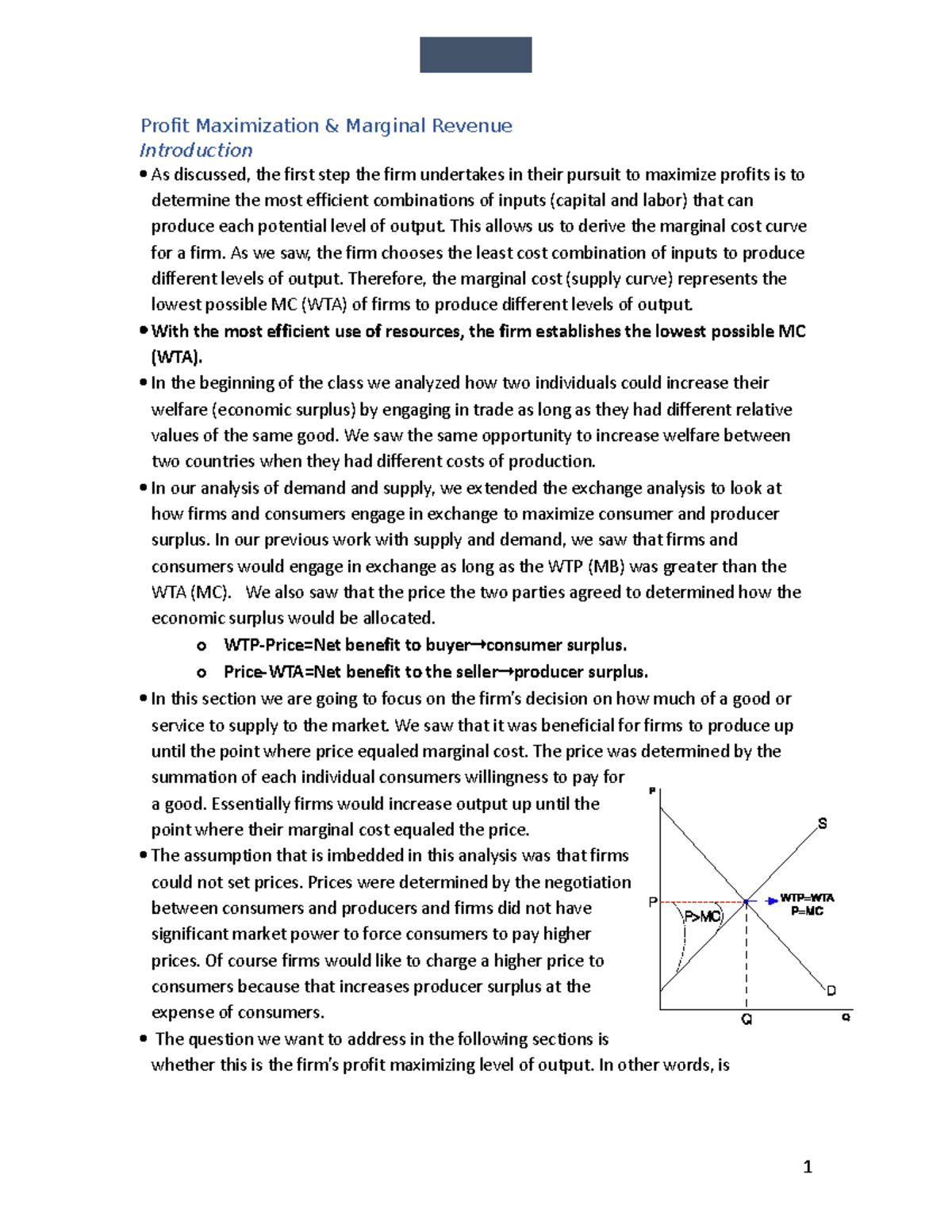 10. Market Structures and Marginal Revenue - Profit Maximization ...