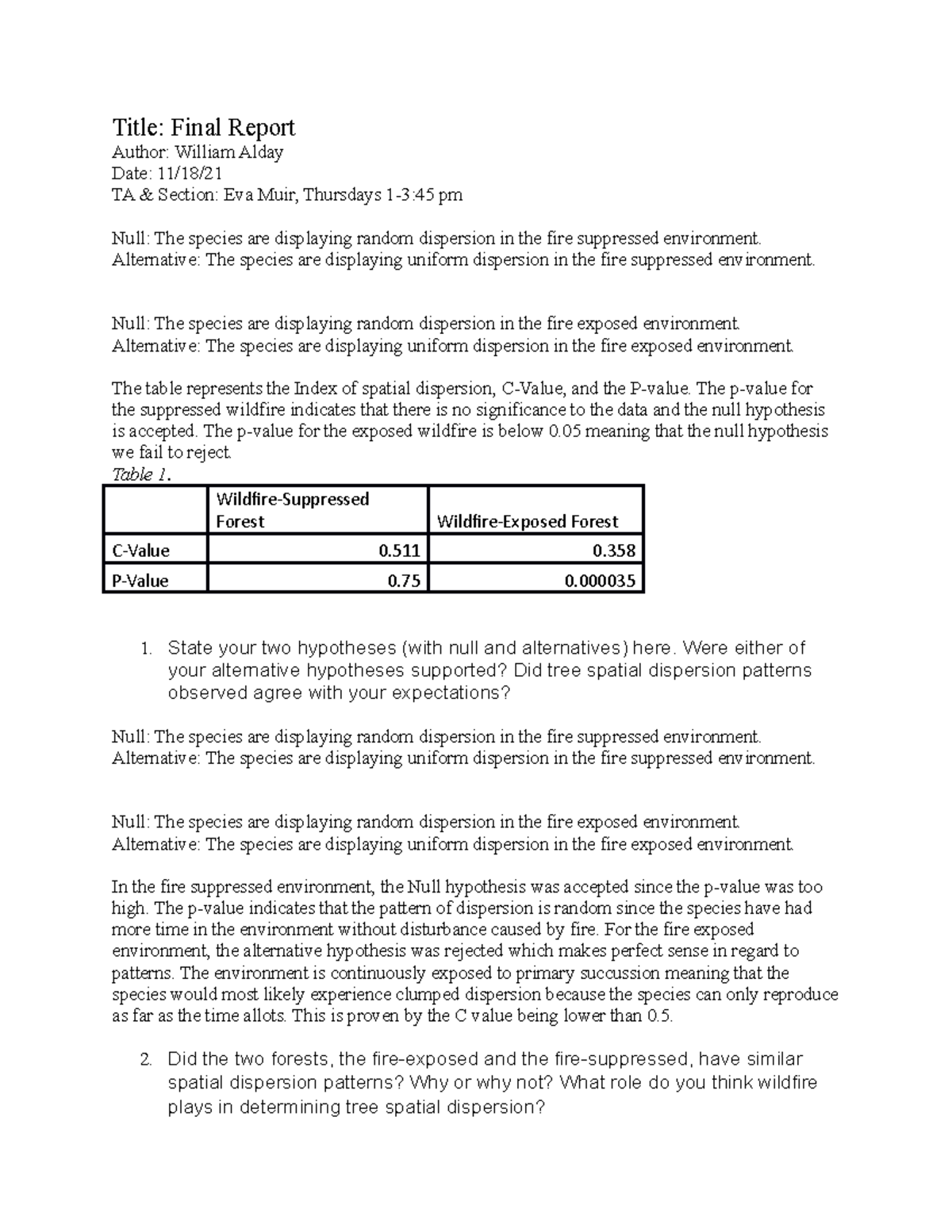 Week11 Final Alday - I recieved an A in this class - Title: Final ...