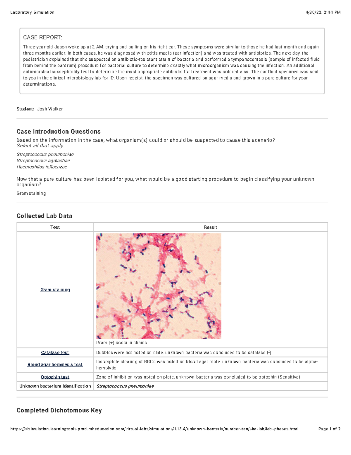 Unknown 10 - Labs - Laboratory Simulation 4/30/22, 2:44 PM - Studocu