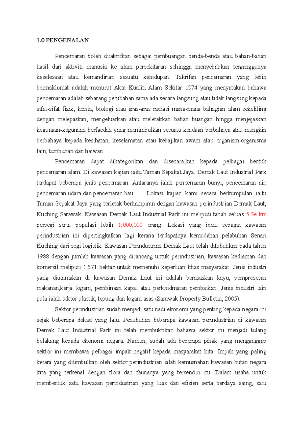 CTU 2019 islamic and south information - 1 PENGENALAN Pencemaran boleh ...