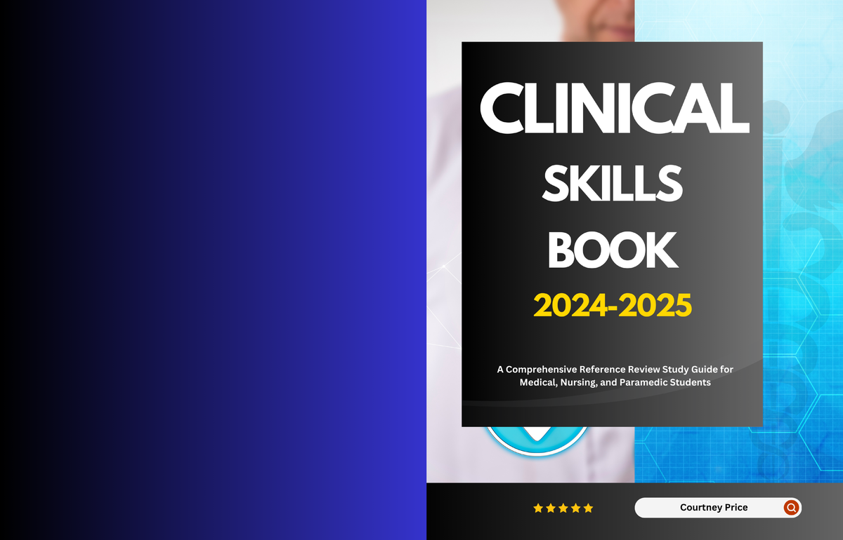 Clinical Skills Book 2024-2025 - 8" x 11" Book (215 x 279) Paperback ...