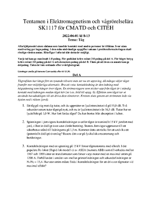 Formler El och våg - Våg ≡ Störning som fortplantar energi utan ...