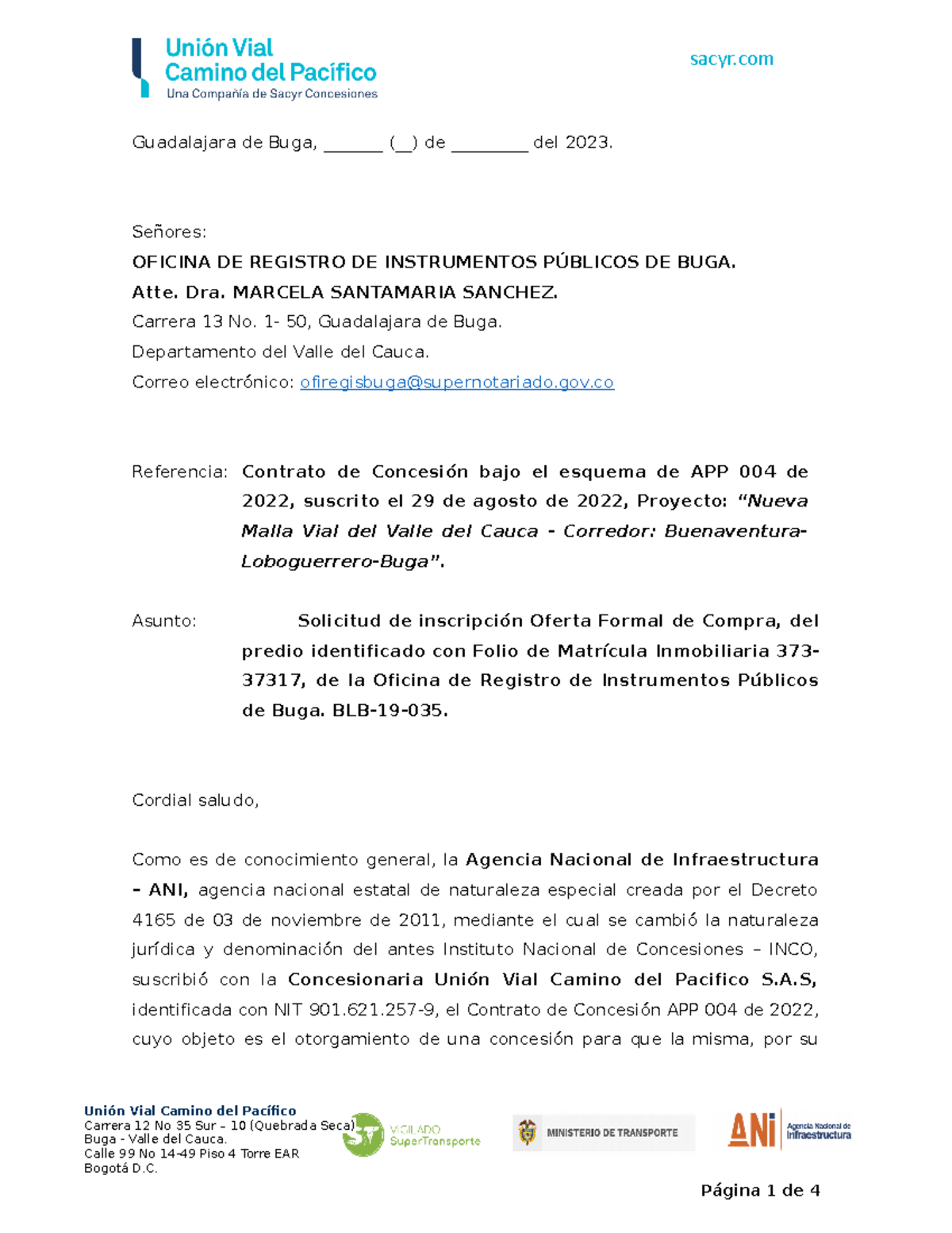 DP-INS BLB-19-035 - 7IK - Guadalajara de Buga, _______ (__) de ...