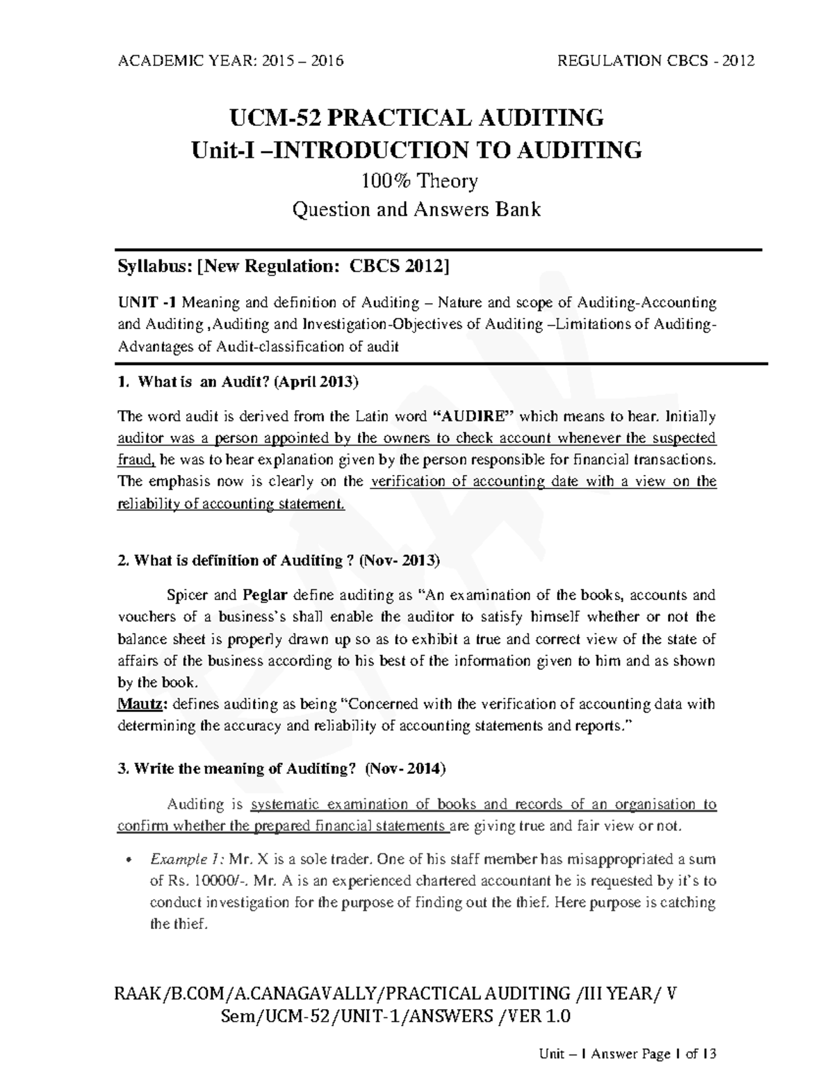 Practical Auditing ( PDFDrive.com ) - RAAK/B.COM/A/PRACTICAL AUDITING ...