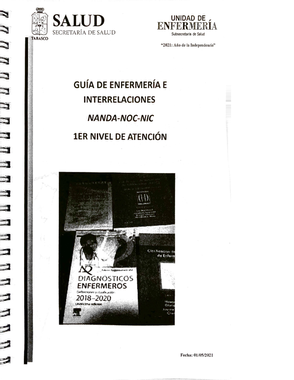 Guia de enfermeria 1er nivel ssa-tab c - “HHHUHHUÜHUUHHUUUUHUUUUJI TA BASCO UNIDAD DE ...