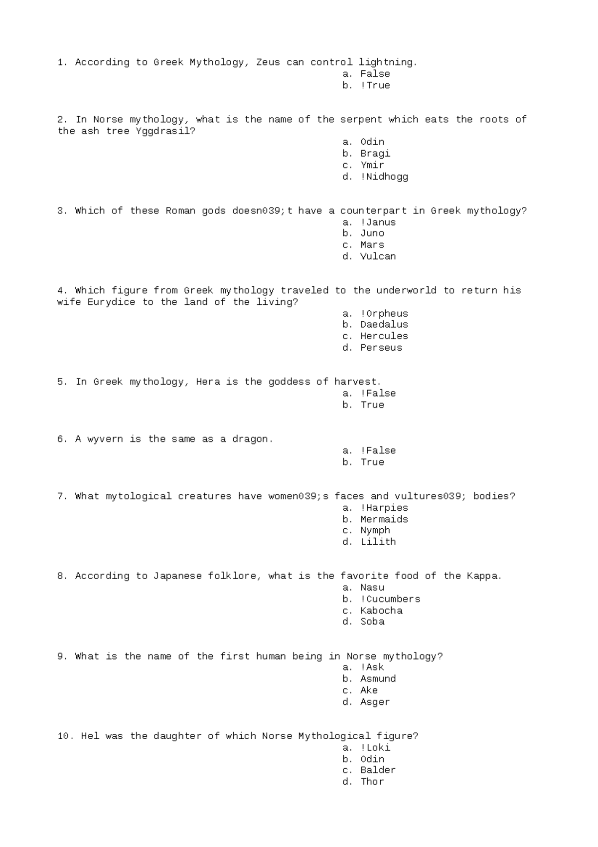 MATH Lesson Plan 8 - math - According to Greek Mythology, Zeus can ...