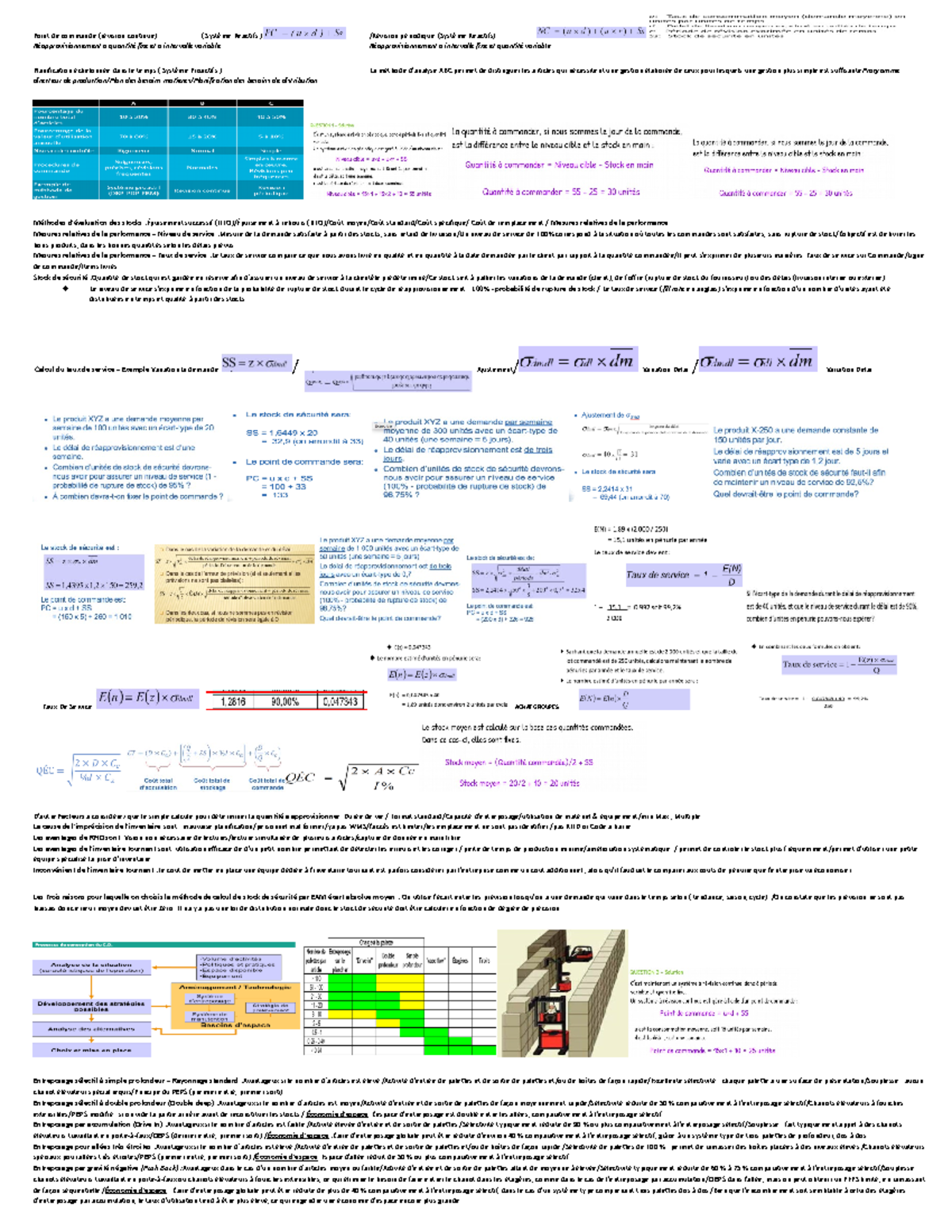 Gestion des stocks - stock - Point de commande (révision continue ...