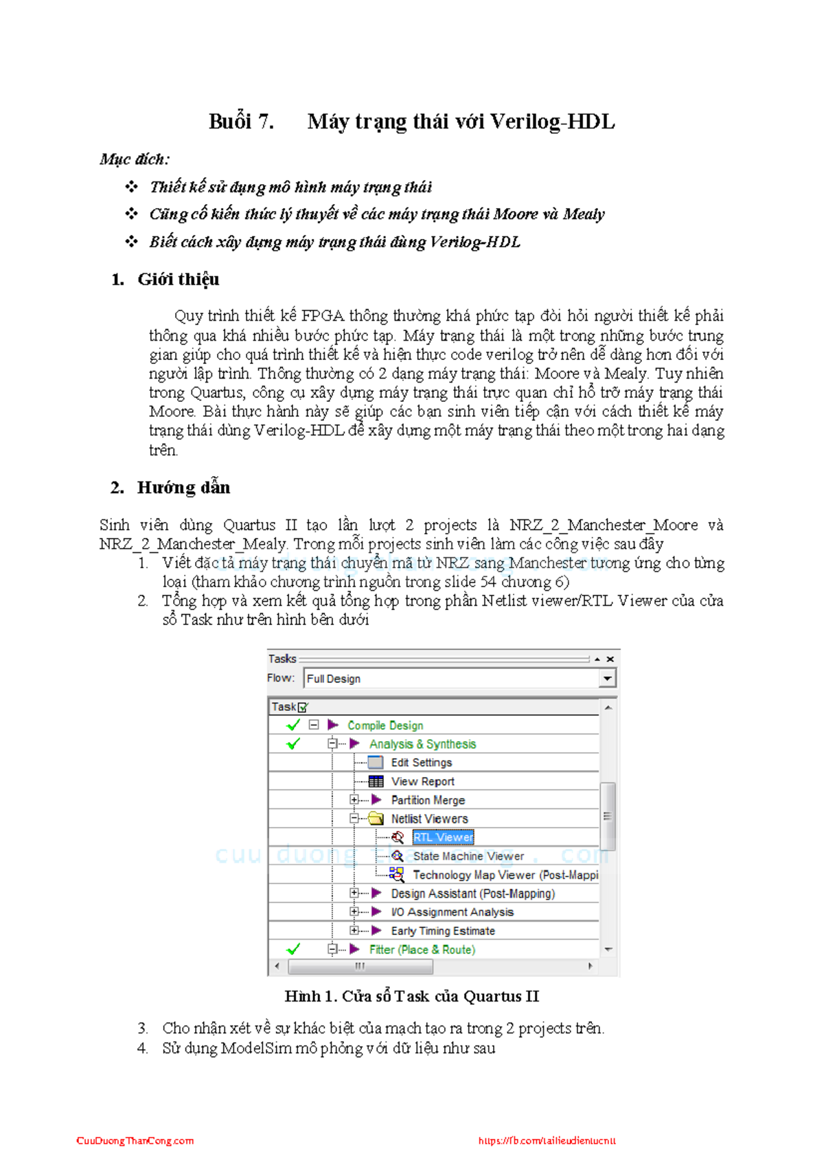 Thiet-ke-vi-mach-voi-hdl pham-quoc-cuong bai7 may-trang-thai-voi-verilog-hdl - [cuuduongthancong ...
