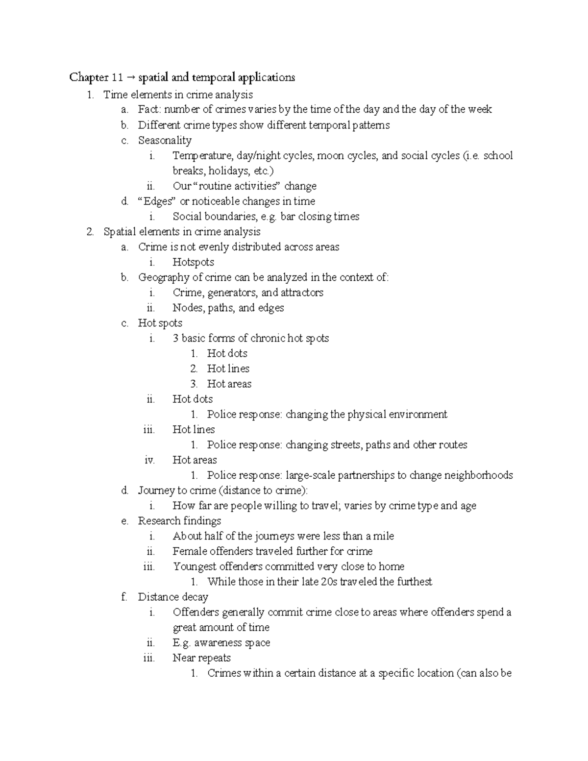 Chapter 11 Class Notes Chapter 11 Spatial And Temporal