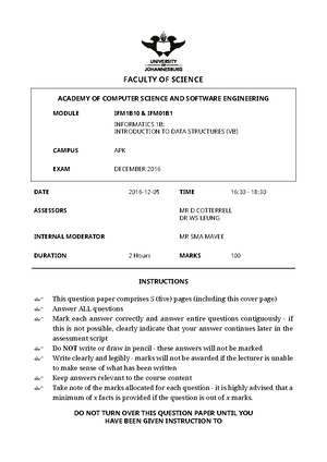 Acsse IFM100 2022 Learning Guide - Informatics 100 (IFM100 ...