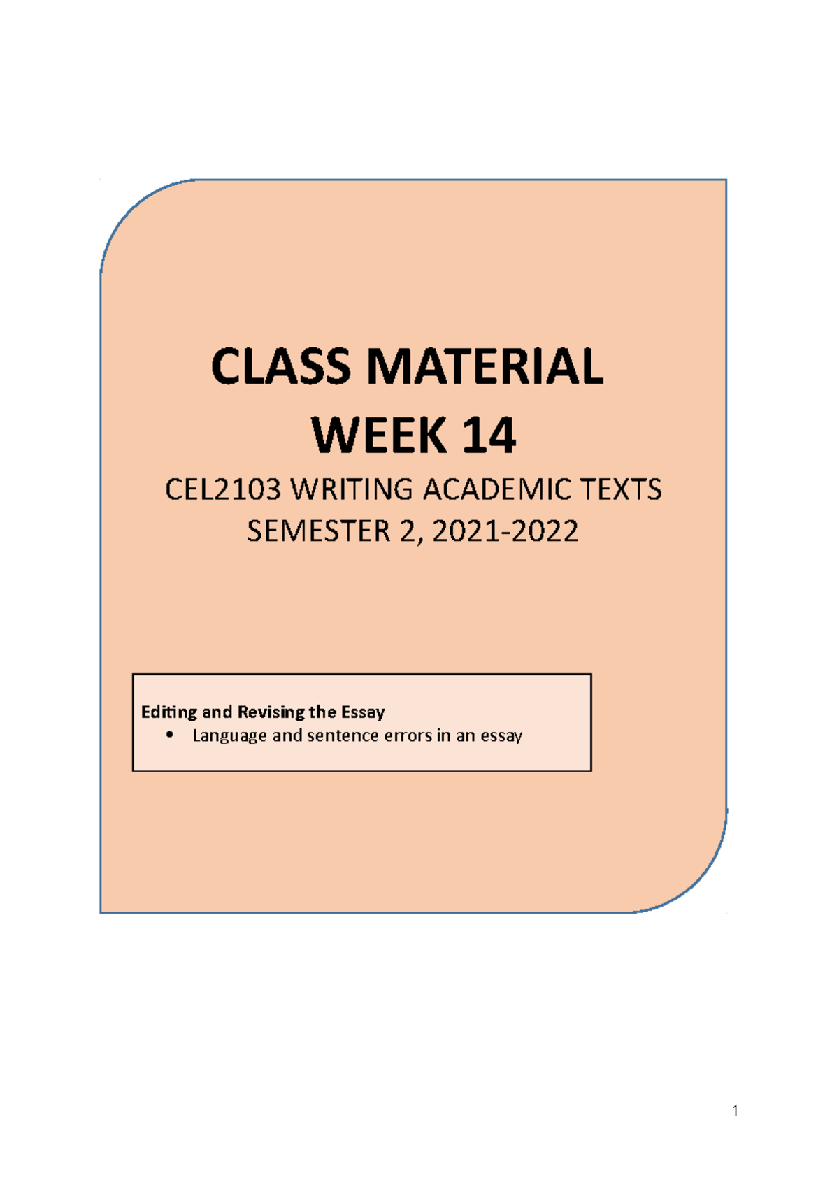 Class Material WEEK 14 - About english how to make contrast essay ...