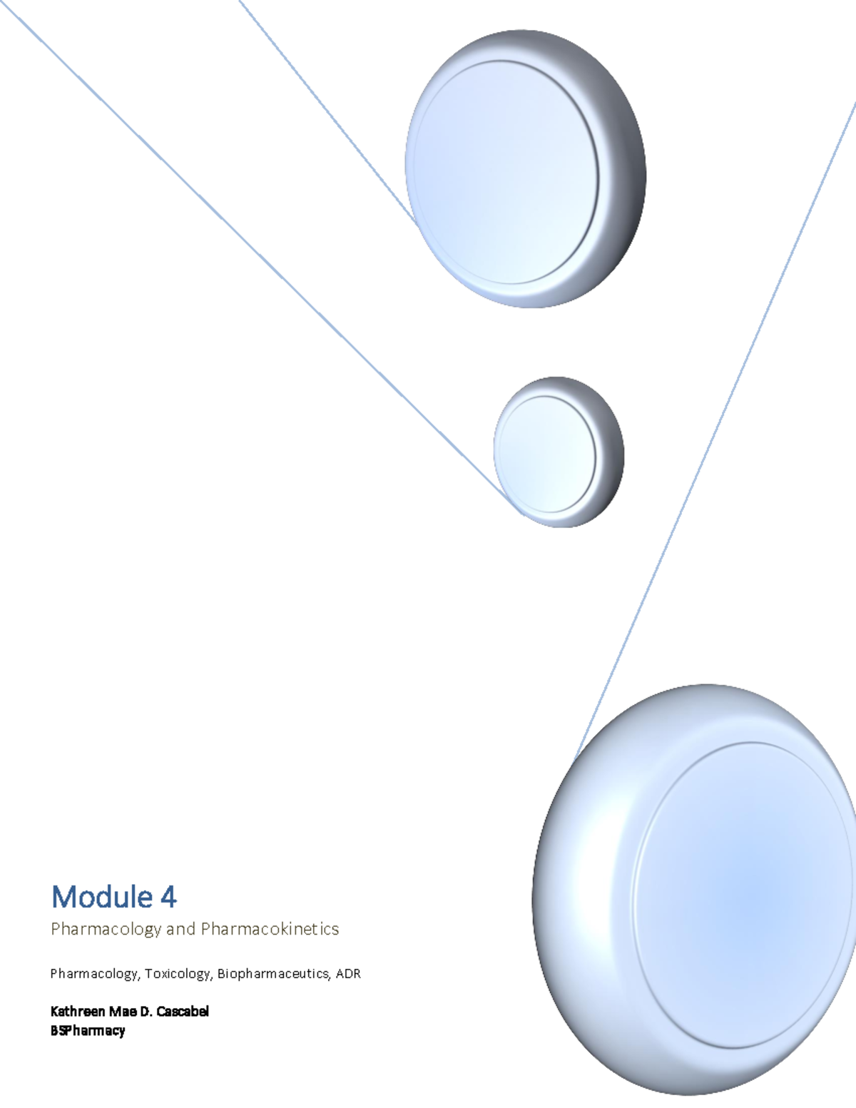 Module 4 - Reviewer - Module 4 Pharmacology and Pharmacokinetics ...