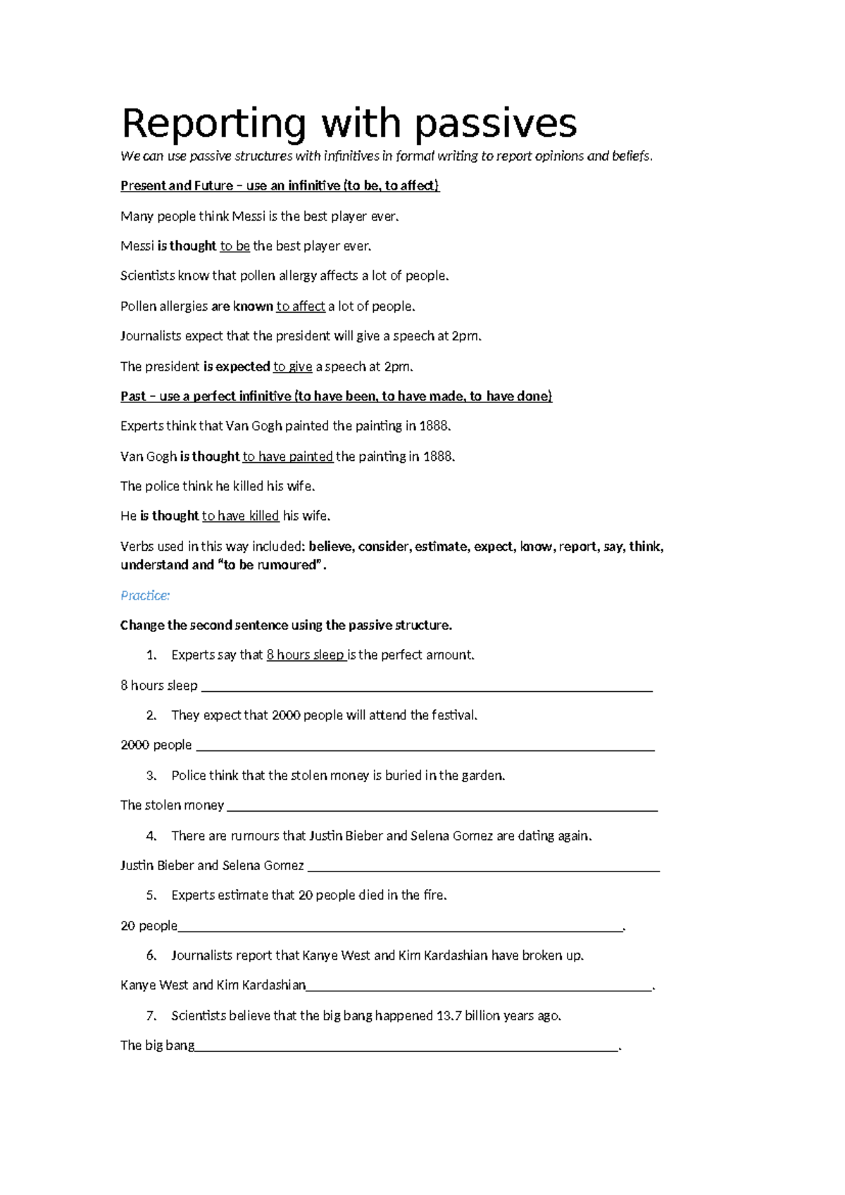 Reporting-with-passives 1 - Reporting with passives We can use passive ...