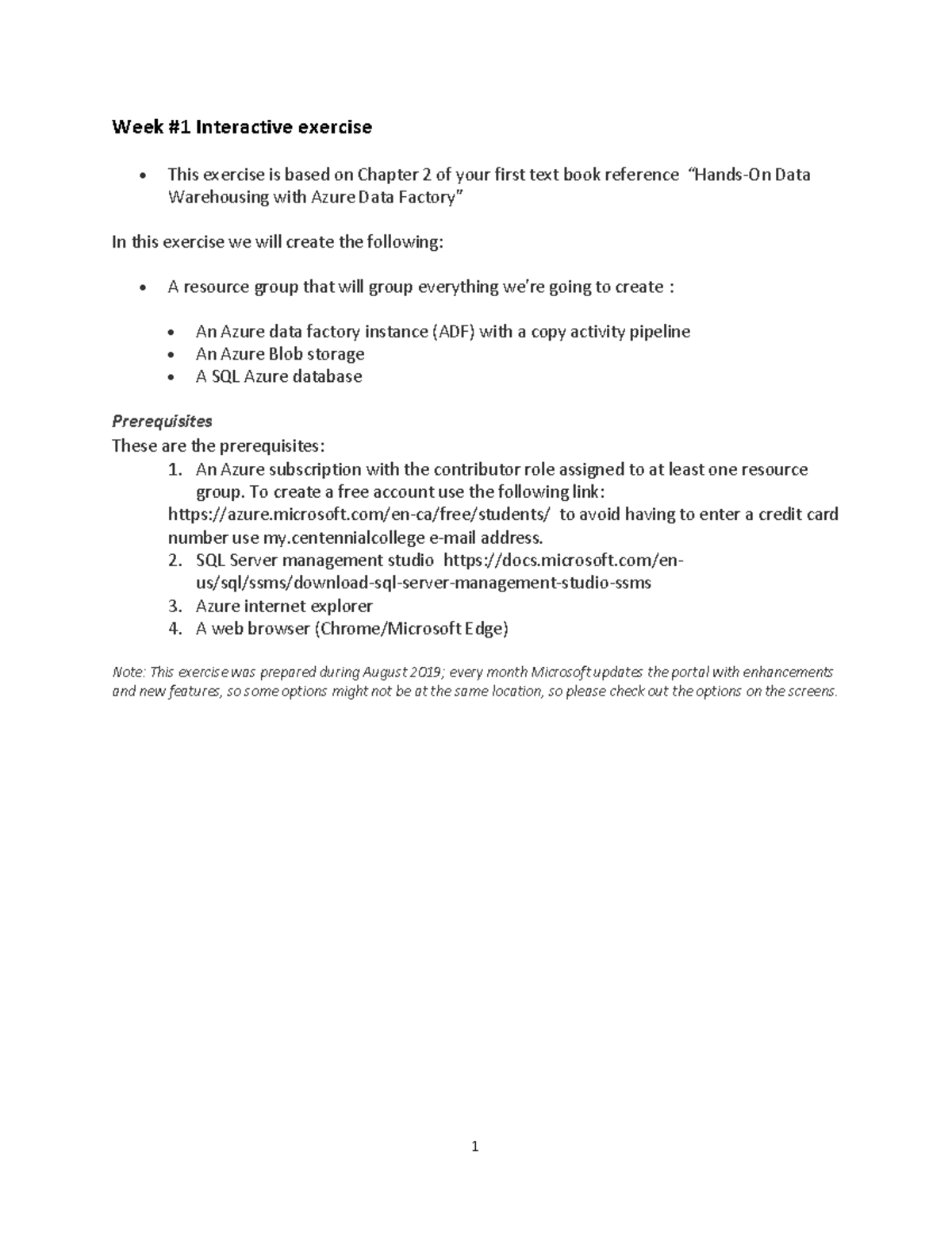 Interactive Exercise 1 Data Factory Warning Tt Undefined Function 32 Warning Tt