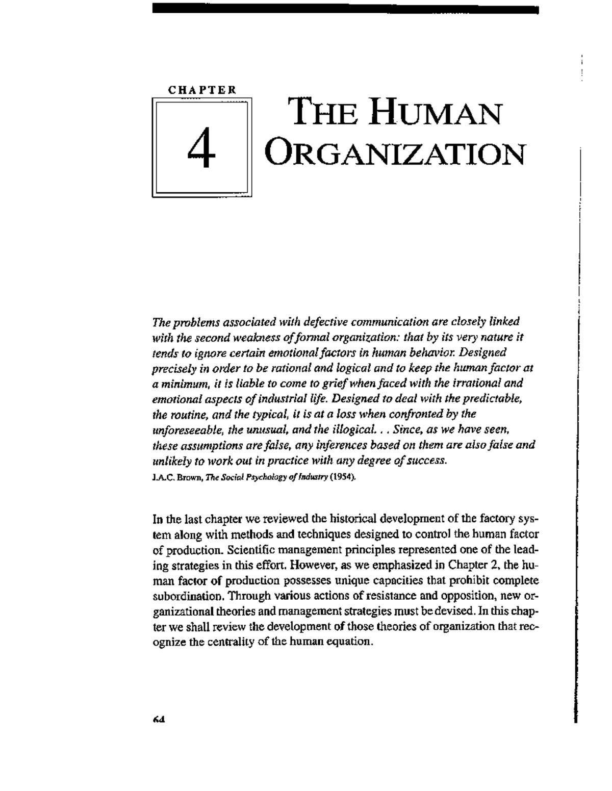 Chap4 - Lecturer note - Introduction of management - Studocu