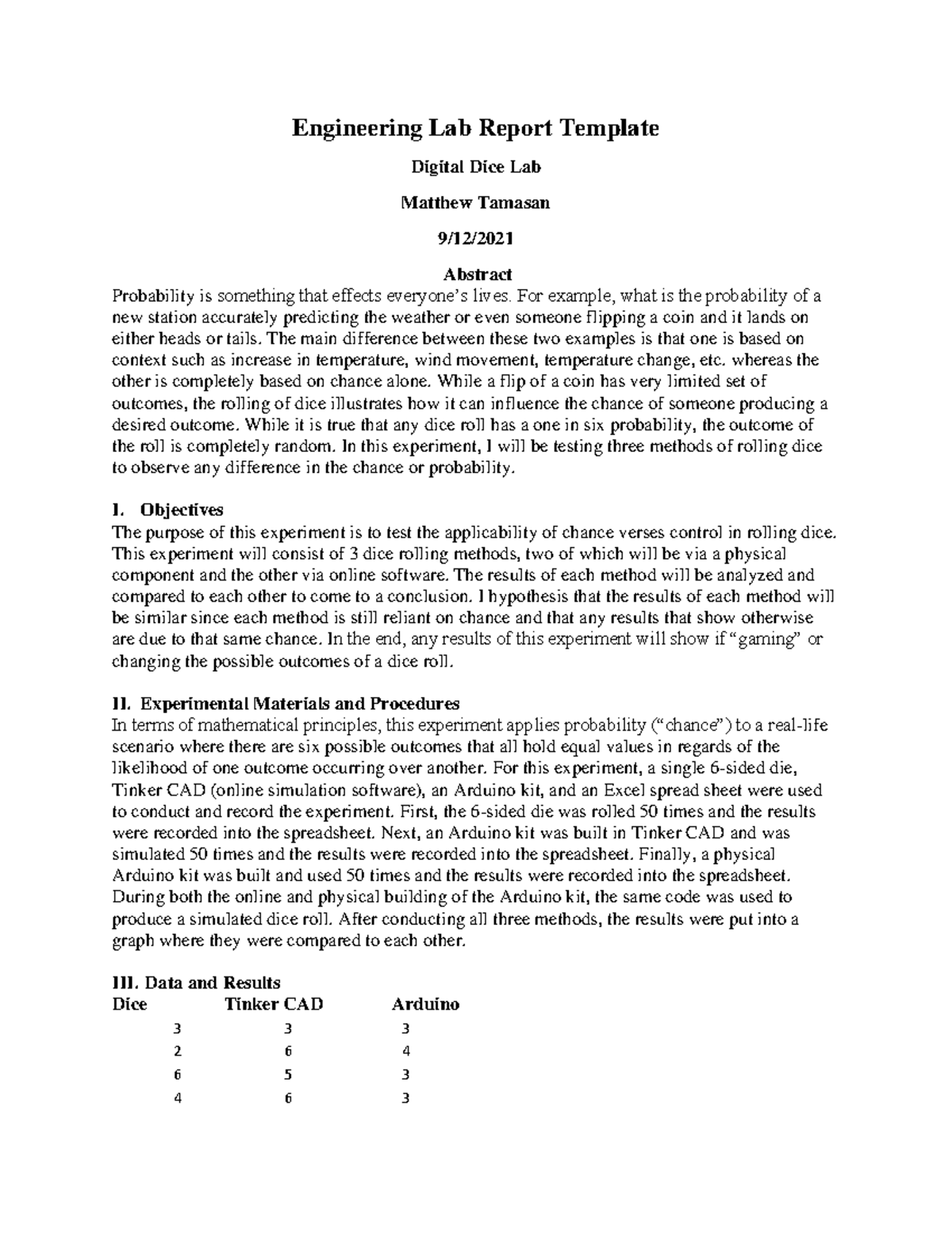 LAB Partner for ESG162. Easy Money Light Weight Baby. - Engineering Lab ...