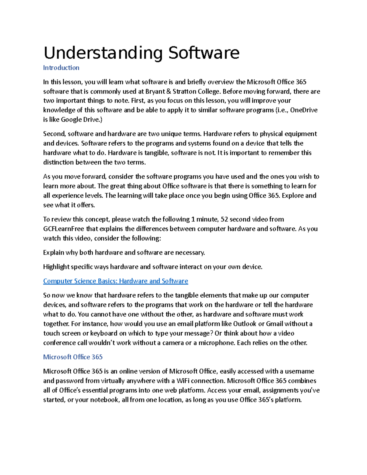 Understanding Software - Understanding Software Introduction In this ...