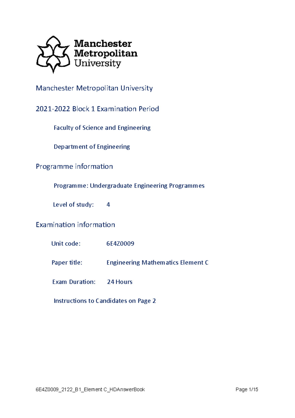 Assignment - jdfnf - Manchester Metropolitan University 2021-2022 Block ...