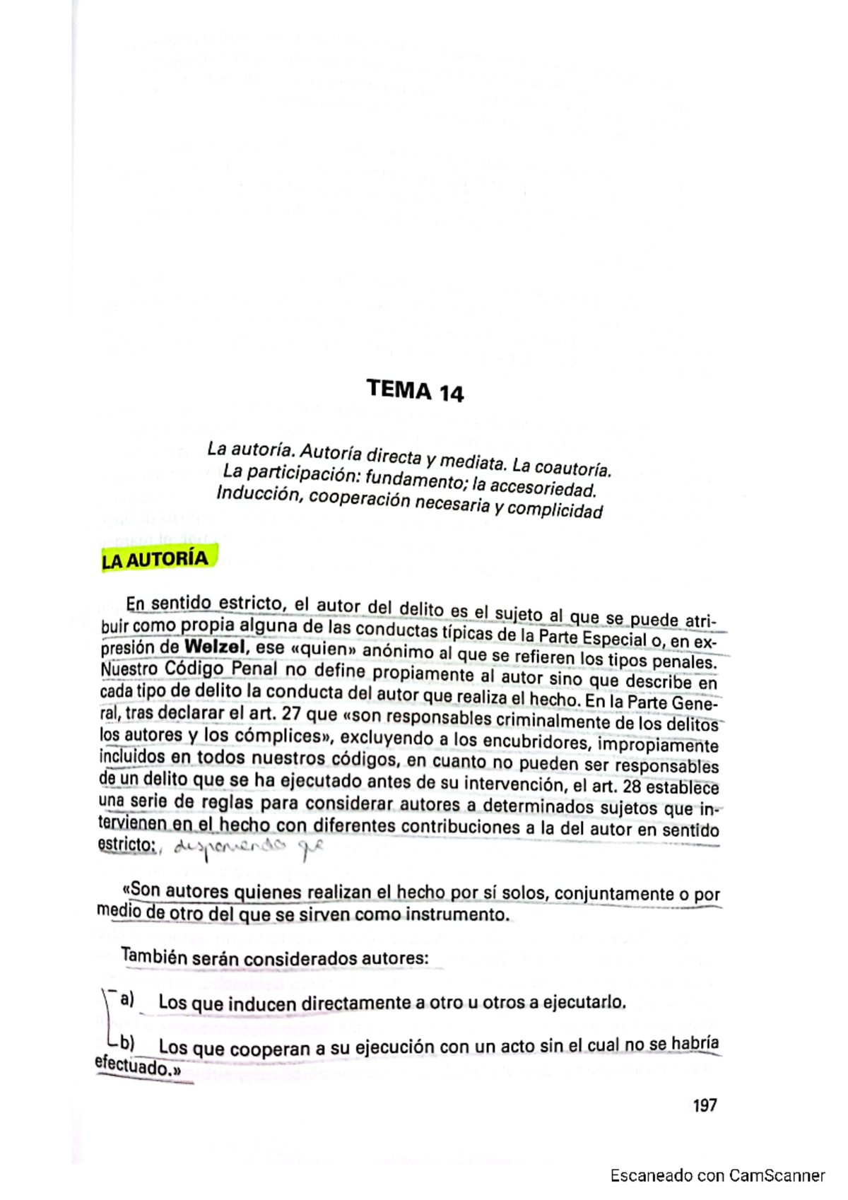 Tema 14 Penal manual - Derecho Penal I - Studocu