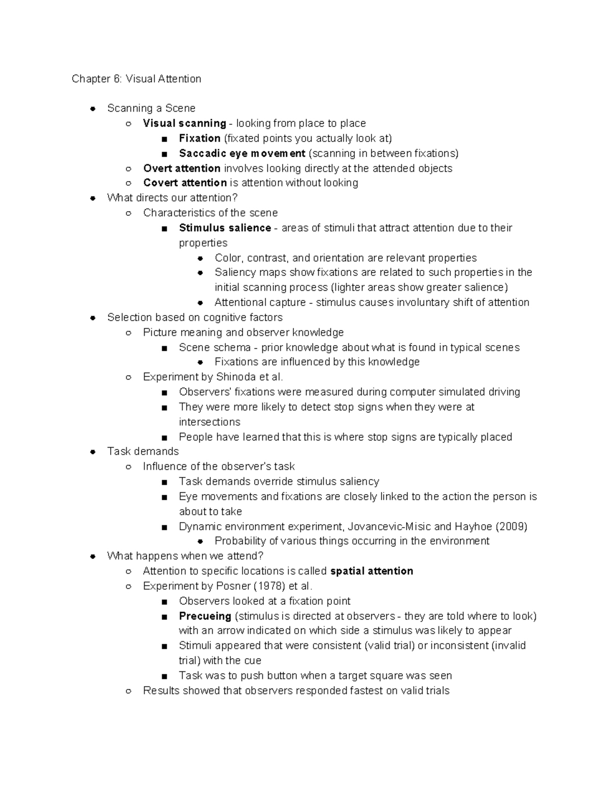 Chapter 6 Visual Attention - Chapter 6: Visual Attention Scanning a ...